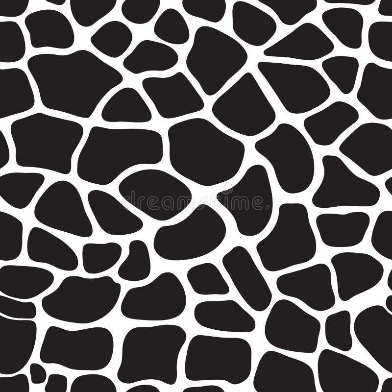 Giraffe Skin. Seamless Pattern. Print Stock Vector - Illustration of ...