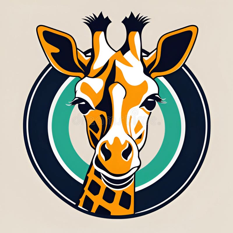 Giraffe Vector Logo Abstract, Mascot Stock Illustration - Illustration ...