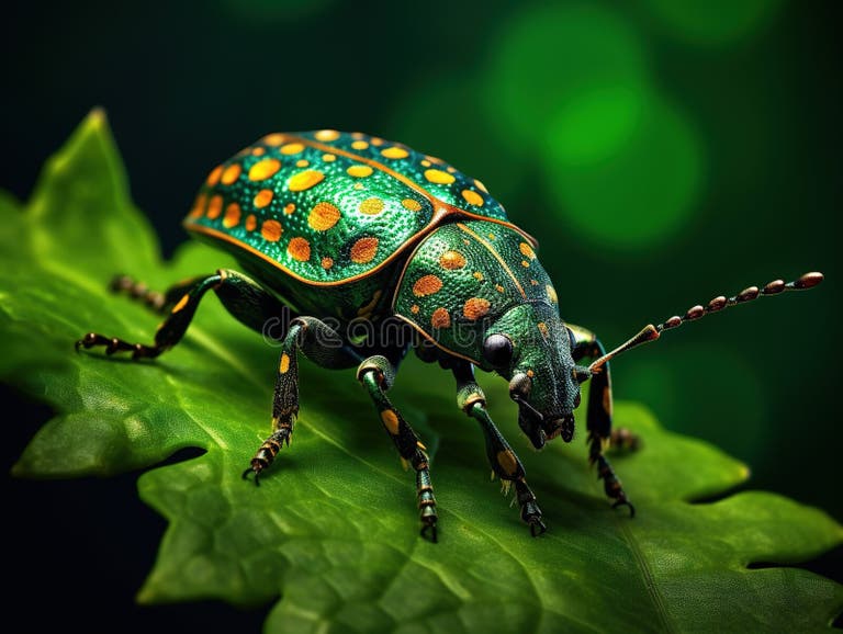 Giraffe Weevil stock illustration. Illustration of leaf - 293690539