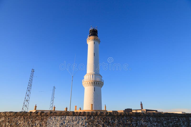 Girdleness Lighthouse in Aberdeen, Scotland Stock Image - Image of ...