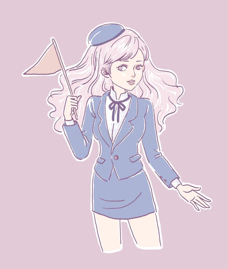 Retro Cartoon Girl Guide Stock Illustrations – 102 Retro Cartoon Girl ...