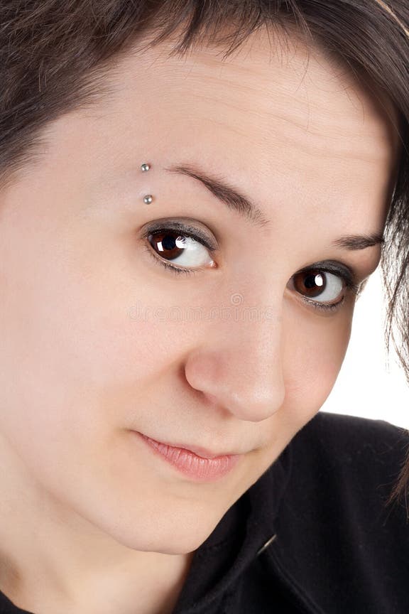 Girl stock image. Image of grunge, creative, eyebrow - 23363979