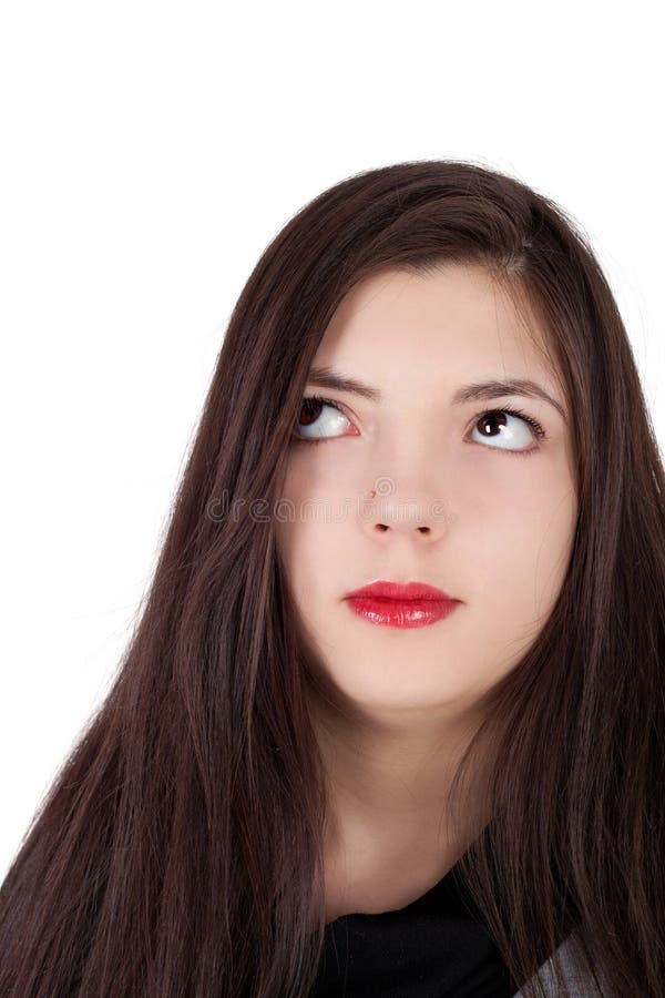 Girl stock image. Image of education, brunette, joyful - 24051905