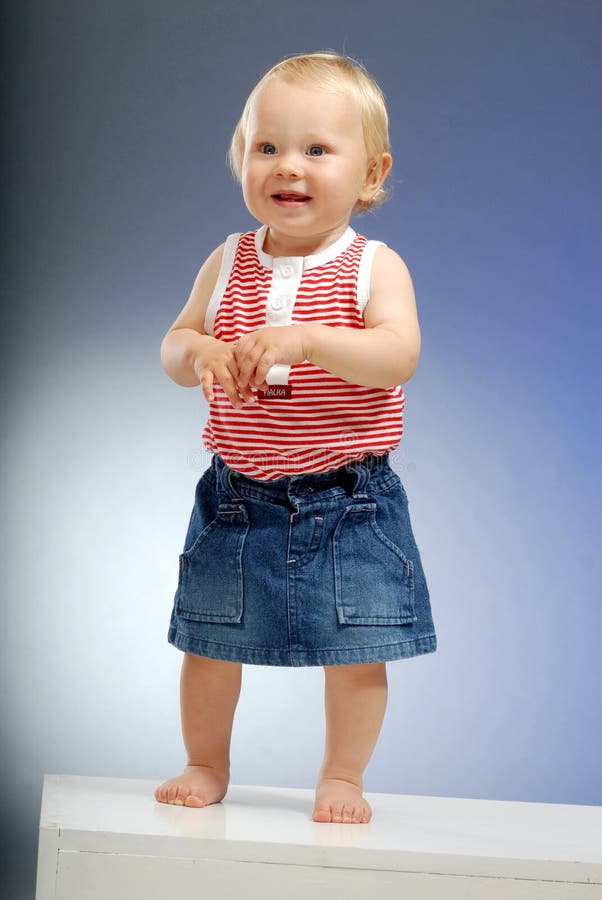 A girl stock image. Image of yearling, laugh, girl, baby - 6599609