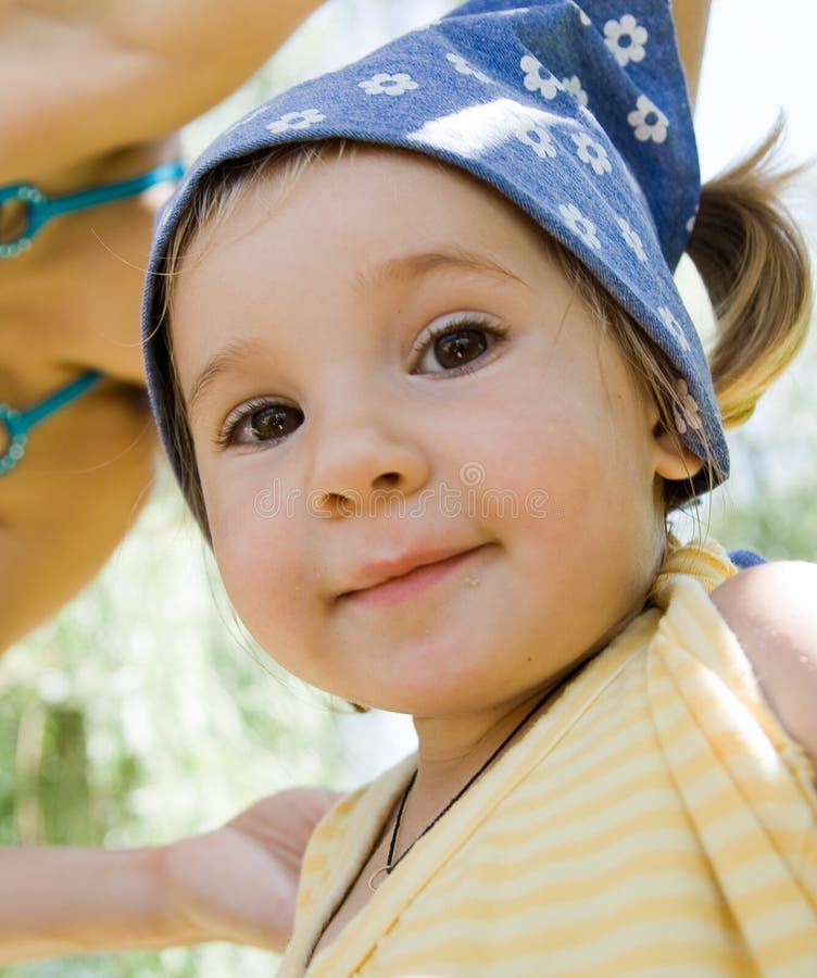 Girl stock image. Image of blond, alone, face, expression - 6962683