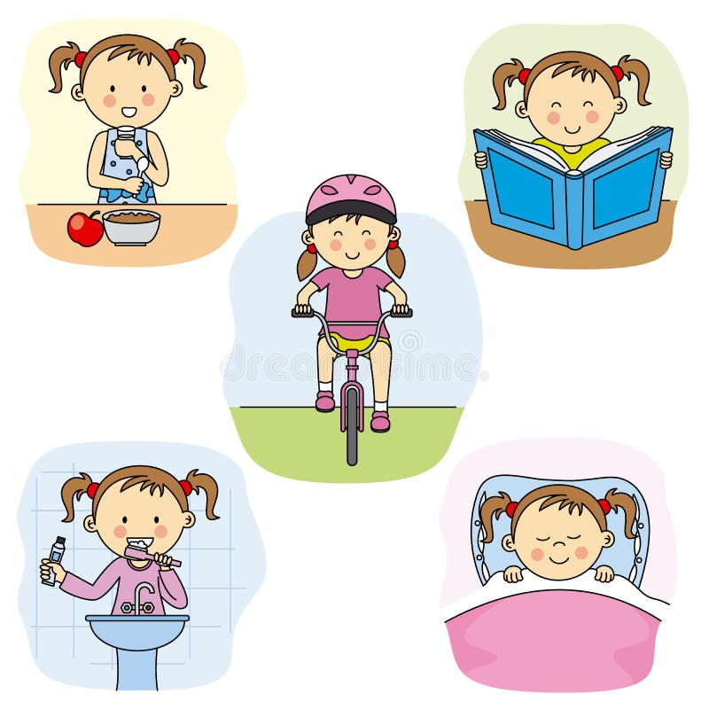 Girl Activities Stock Illustrations – 19,754 Girl Activities Stock ...