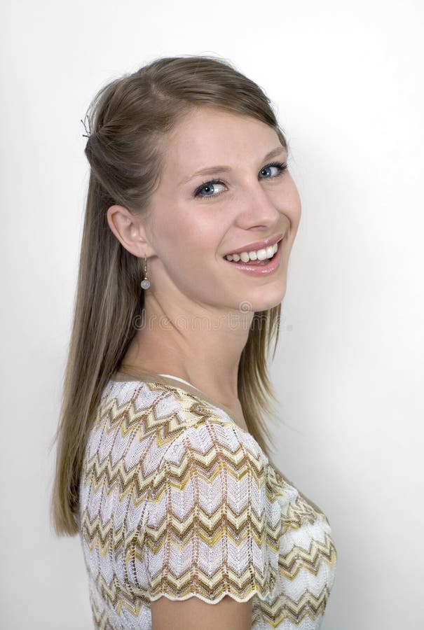 Girl Against Plain Background Stock Photo - Image of plain, skin: 15270898