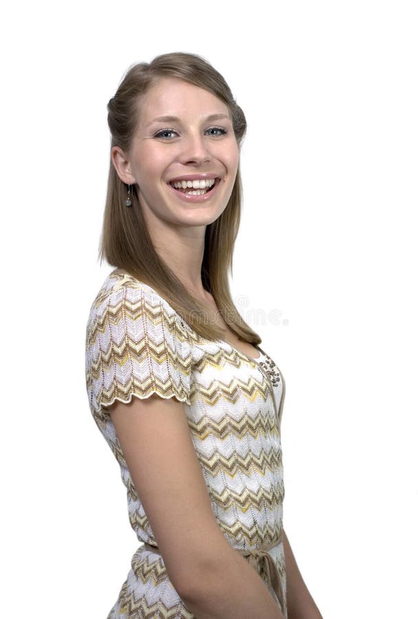 Girl Against Plain Background Stock Image - Image: 20104731