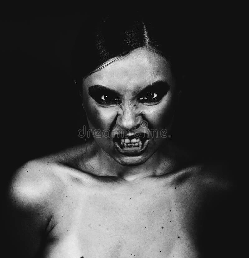 Girl aggressor stock image. Image of aggression, face - 27304001