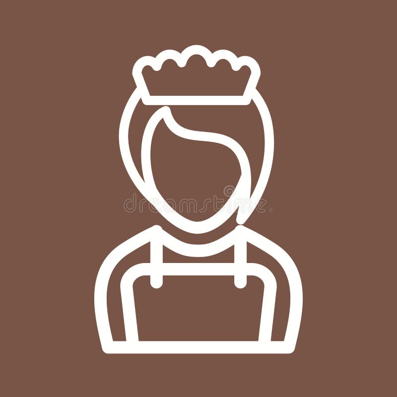 Girl as Waitress stock vector. Illustration of happy - 97995634