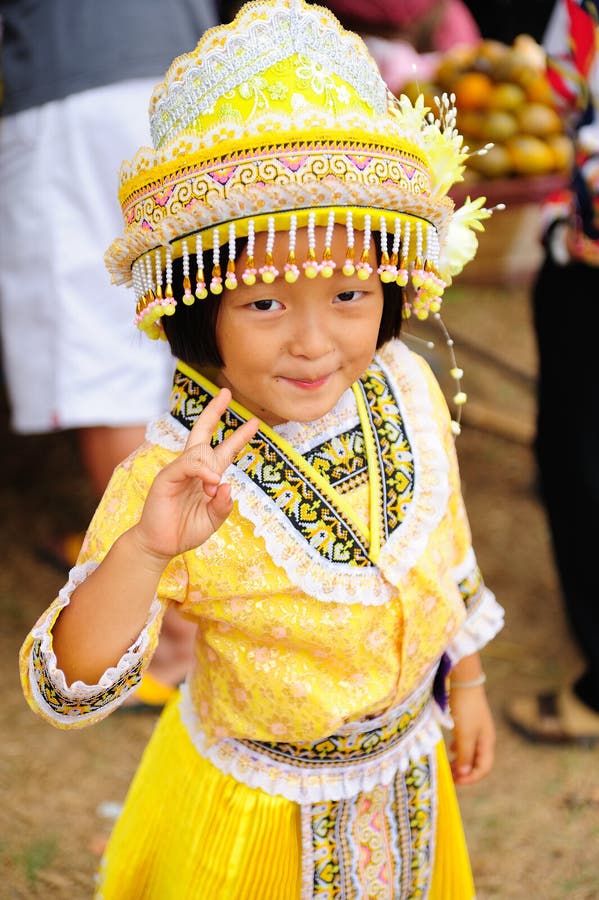 Girl of Asia tribe hill editorial stock image. Image of portrait - 22767994