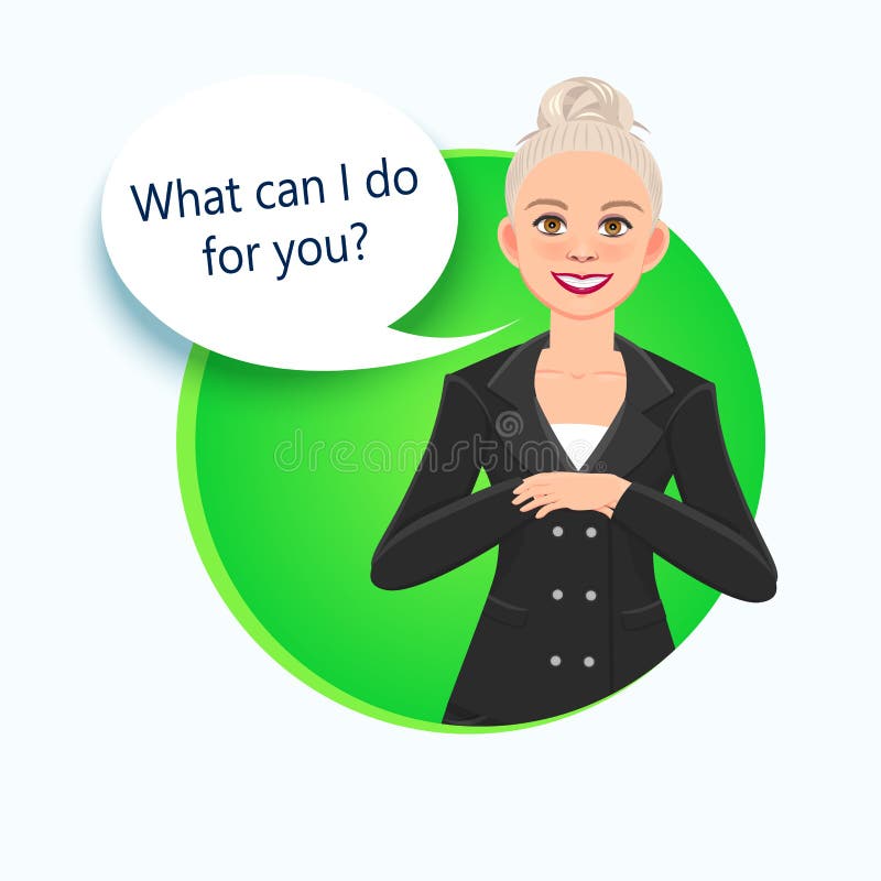 Girl Assistant in a Business Suit. Character Stock Vector ...