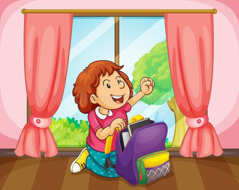 Packing bag stock vector. Illustration of isolated, cartoon - 24321871