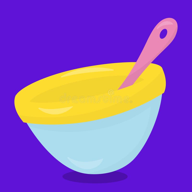 Girl Bakers Bowl 23 stock vector. Illustration of cartoon - 198986902