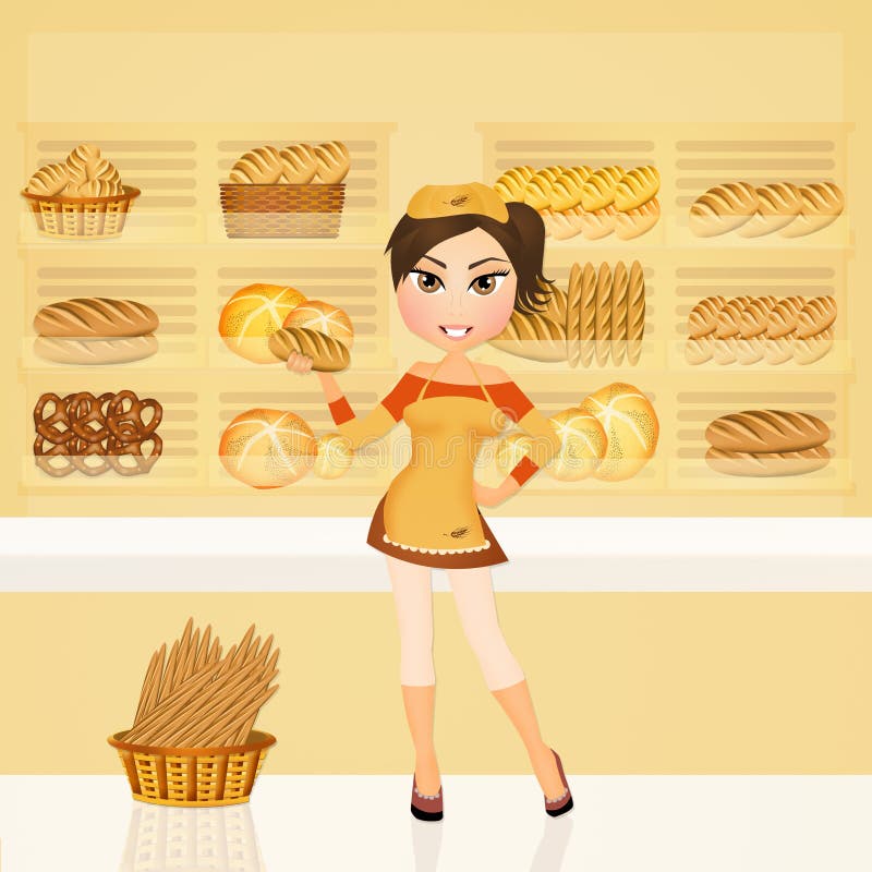 Bakery Girl Stock Illustrations – 3,420 Bakery Girl Stock Illustrations ...