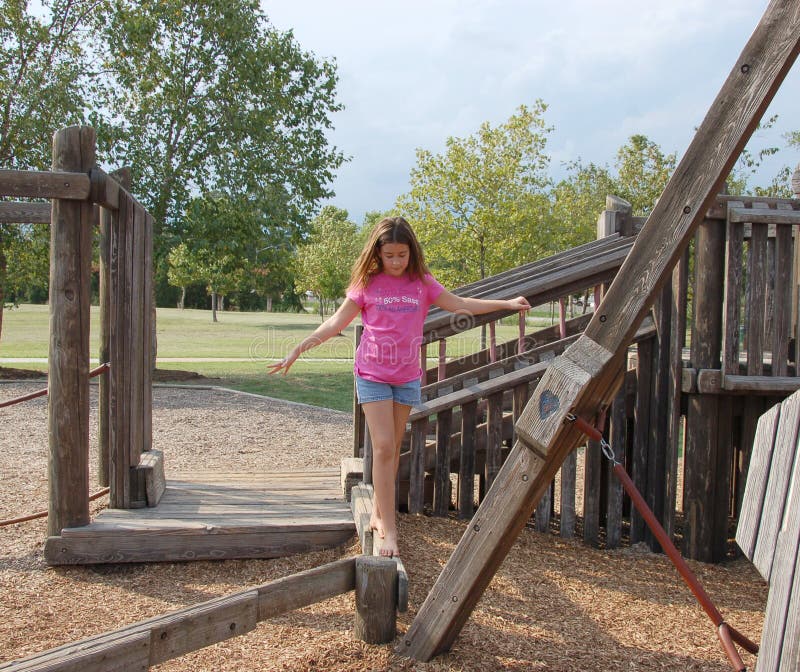 Young Gymnast on Balance Beam Stock Image - Image of event, olympic ...