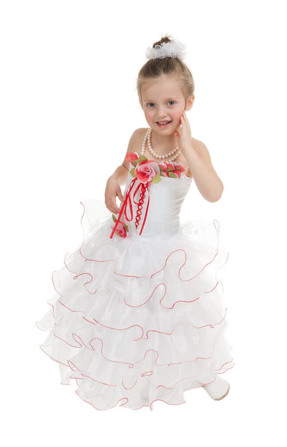 Girl in a ball gown stock image. Image of ornate, cheerful - 30141403