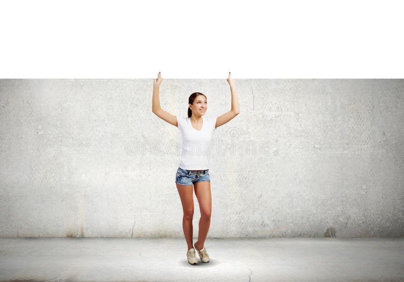 Woman Holding Both Hands Open Stock Image - Image of portrait, laughing ... Woman Holding Both Hands Open Stock Image - Image of portrait, laughing ...