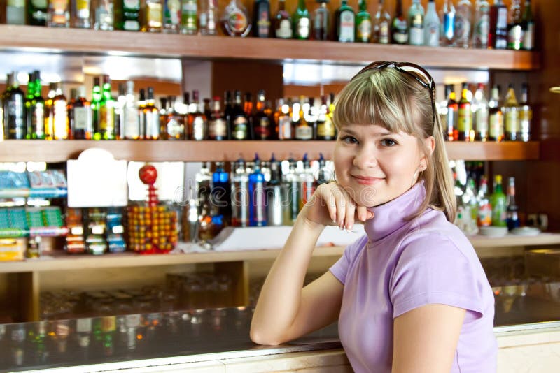 Girl in bar stock photo. Image of alcogol, meet, young - 19306580