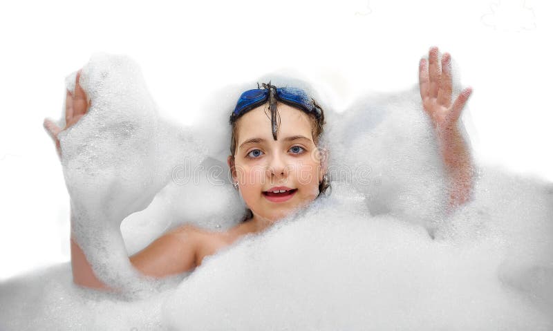 Two babies in bubble bath stock photo. Image of friends - 5637786