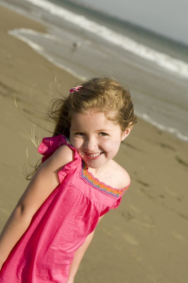 Girl at the beach stock image. Image of coast, ocean - 10570807