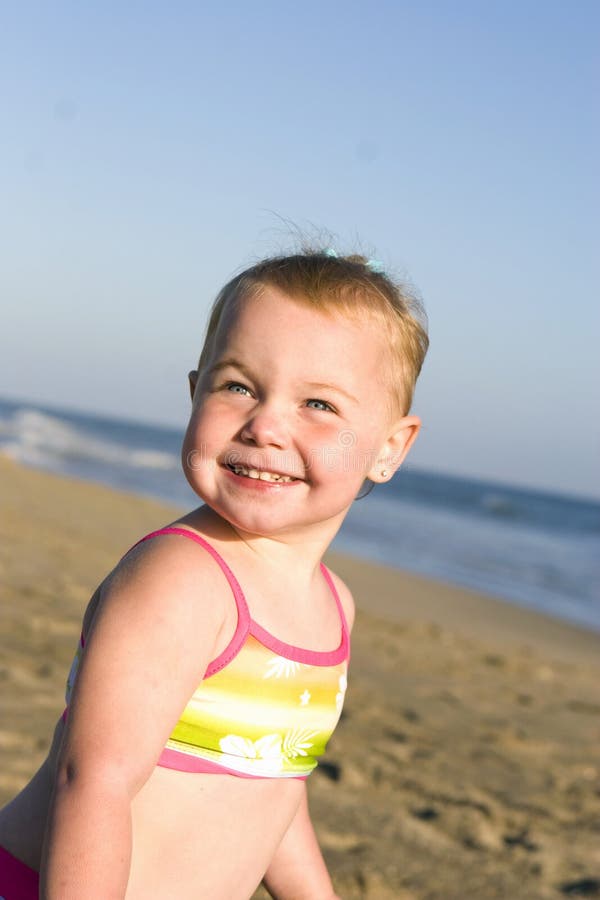 Girl at the beach stock image. Image of childhood, outdoor - 10940535