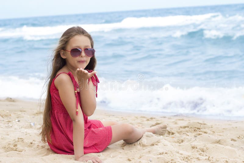 Girl on the beach stock image. Image of nature, people - 44285709