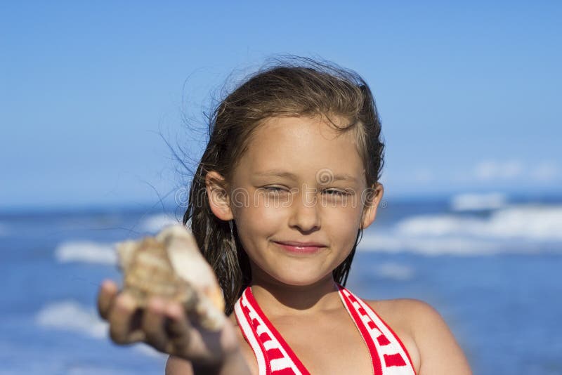 Girl on the beach stock photo. Image of people, hand - 44369186