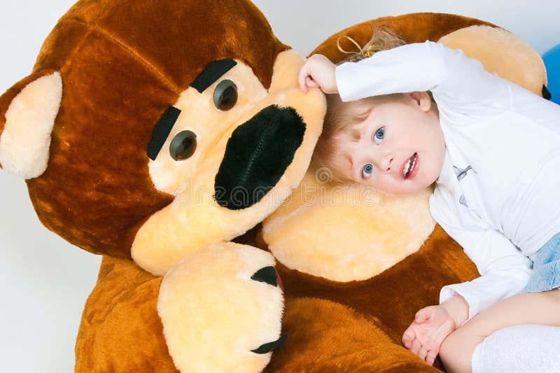 Timid Girl with a Flower in Hair Stock Image - Image of portrait ...
