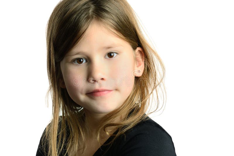 Girl with Beautiful Expression Stock Photo - Image of closeup ...