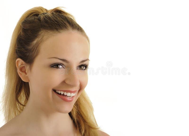 Beautiful Smile, Long Eyelashes Stock Photo - Image of oval, eyebrows ...