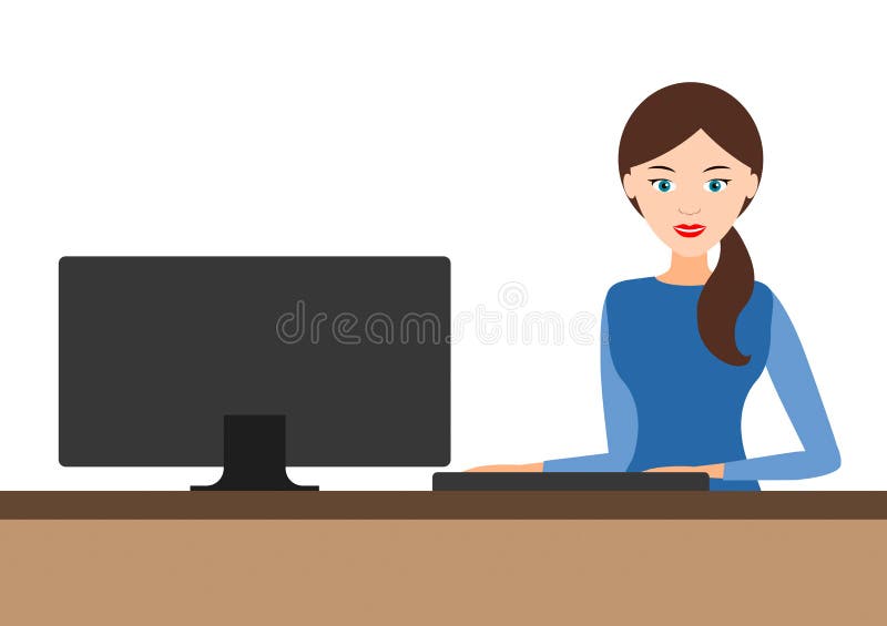 Person Behind Computer Stock Illustrations – 1,644 Person Behind ...