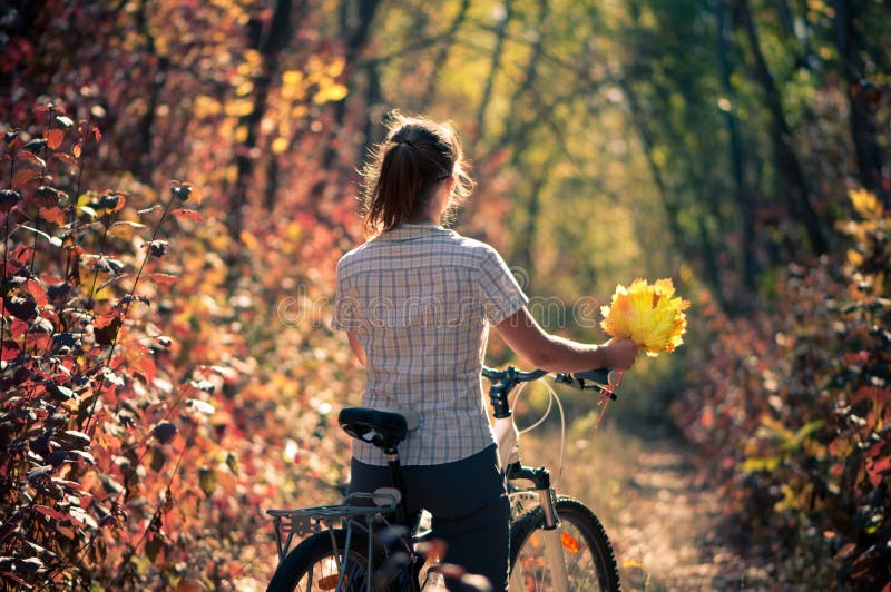 Girl biking stock image. Image of recreation, exercise - 27931777