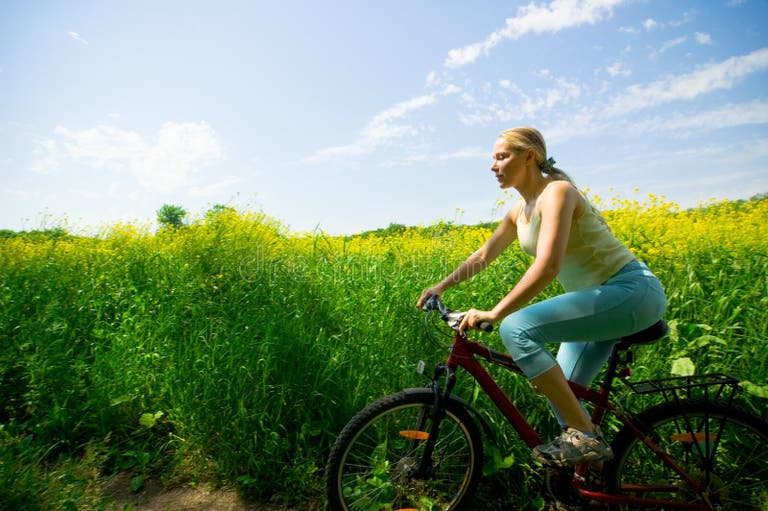 Girl biking stock photo. Image of sport, cycle, sports - 5302978