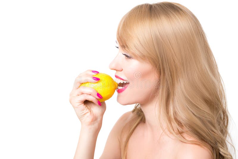 Young Girl Biting Lemon Stock Photos - Free & Royalty-Free Stock Photos ...