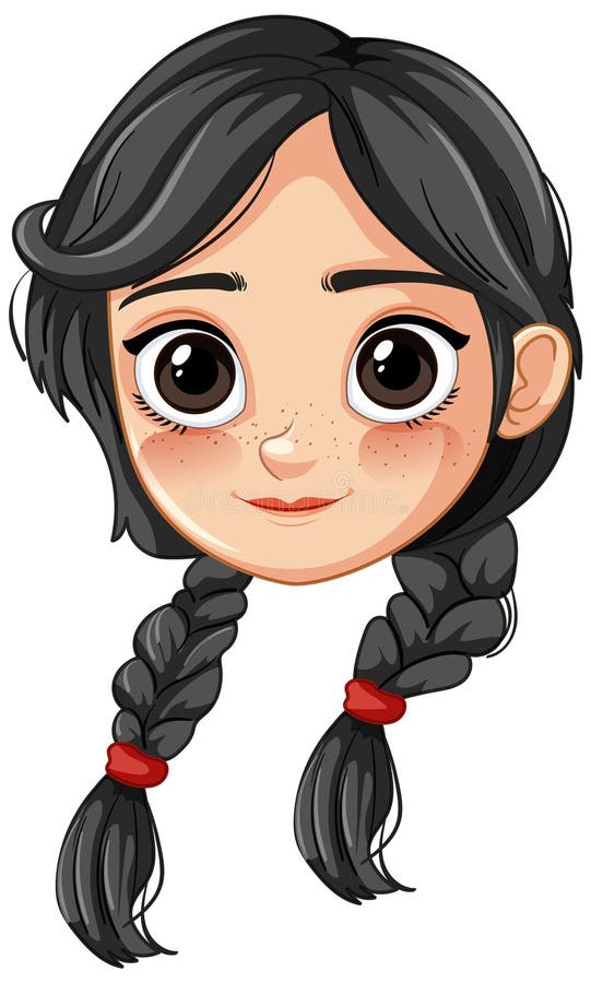 Black Girl Braids Cartoon Stock Illustrations – 693 Black Girl Braids ...