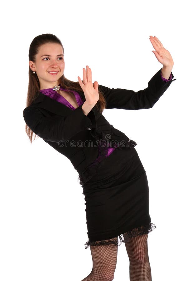 Girl In Black Suit Negates... Picture Image: 18314095