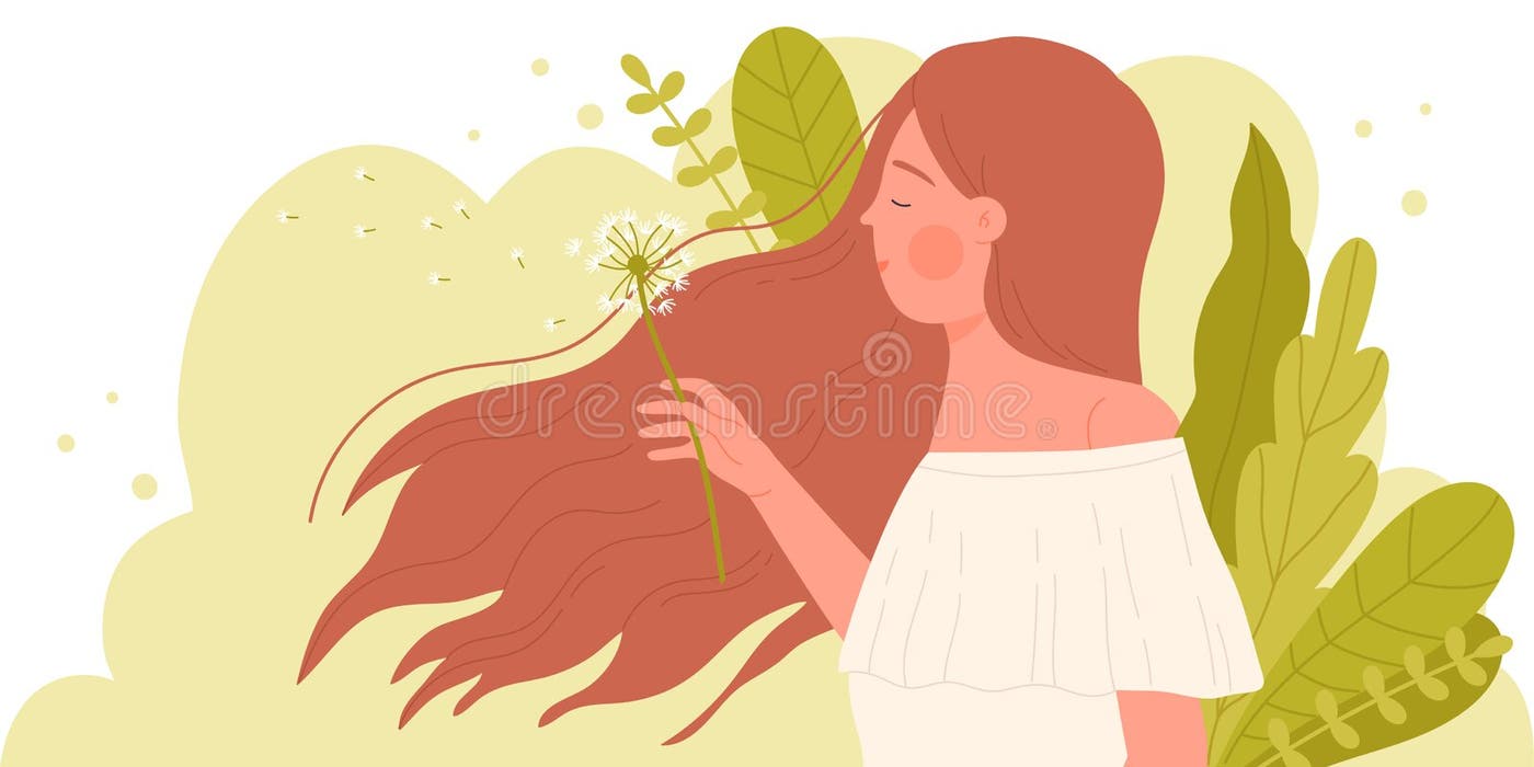 Cartoon Girl Hair Blowing Wind Stock Illustrations 101 Cartoon Girl Hair Blowing Wind Stock