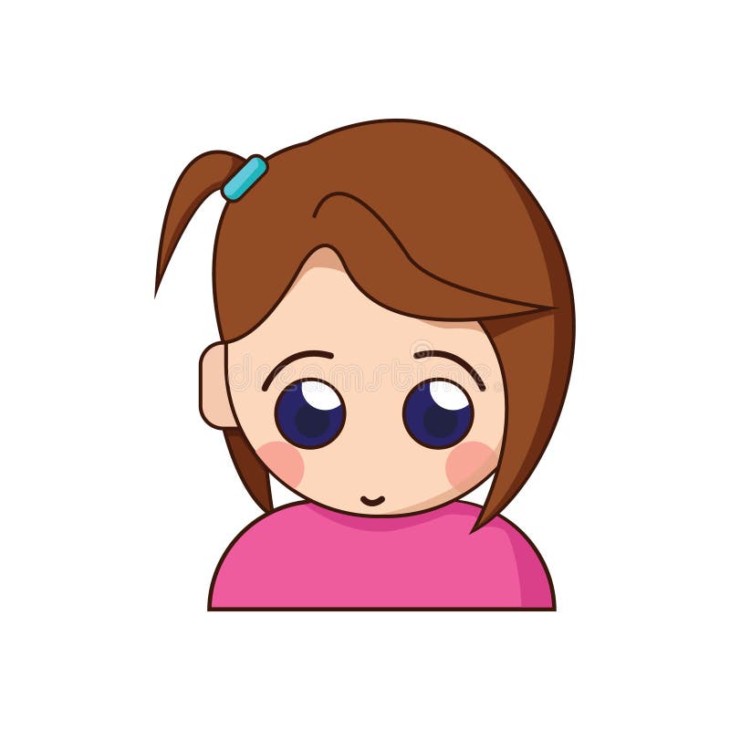 Girl with Blush. Vector Illustration Decorative Design Stock Vector ...