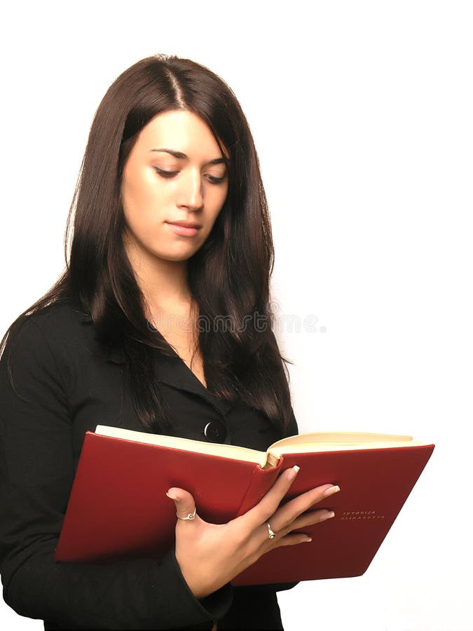 Girl with book stock photo. Image of book, library, student - 1659746