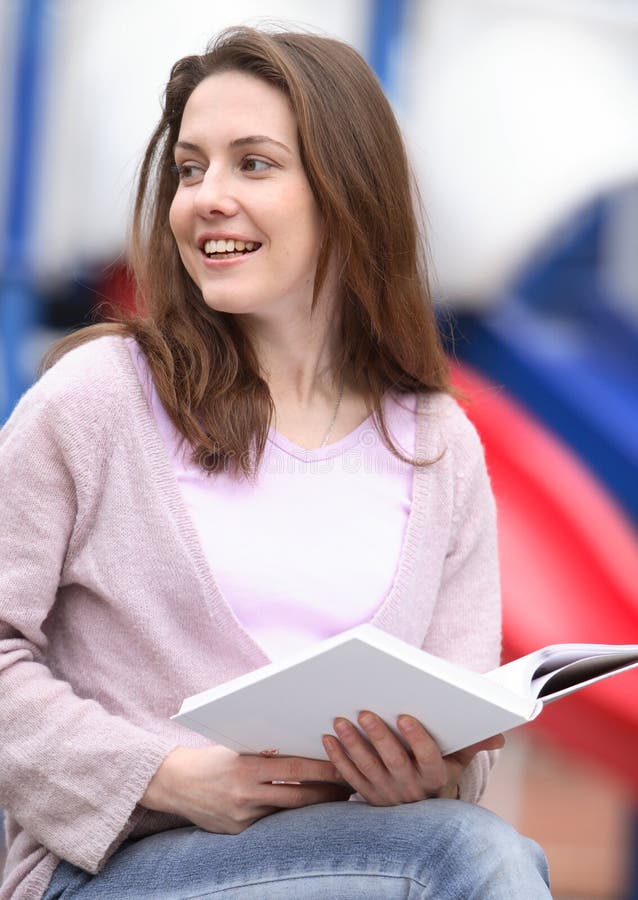 The girl with the book stock photo. Image of confidence - 2308876
