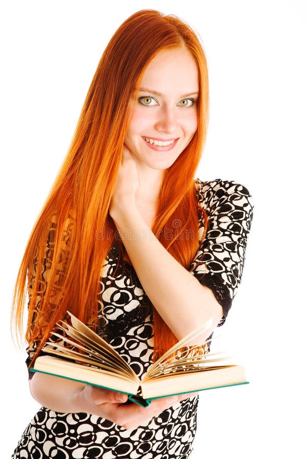 Girl with book stock photo. Image of reading, elegant - 7661540