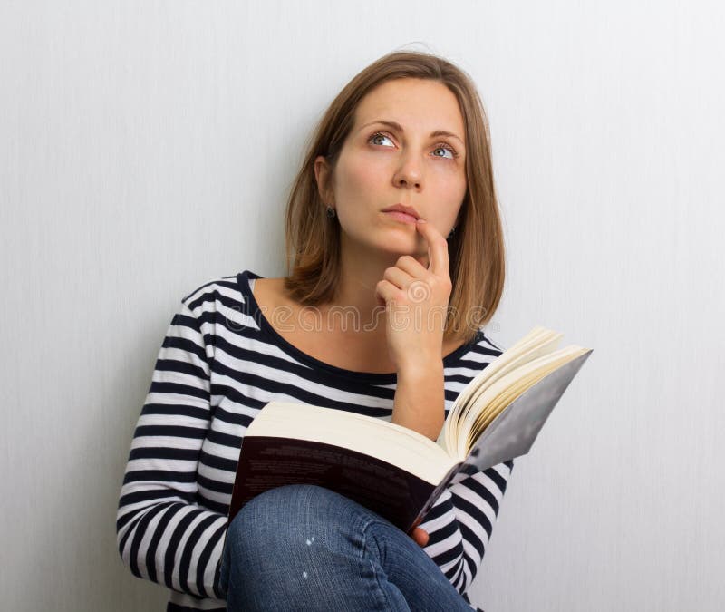 Girl with a book stock photo. Image of student, attractive - 45781932