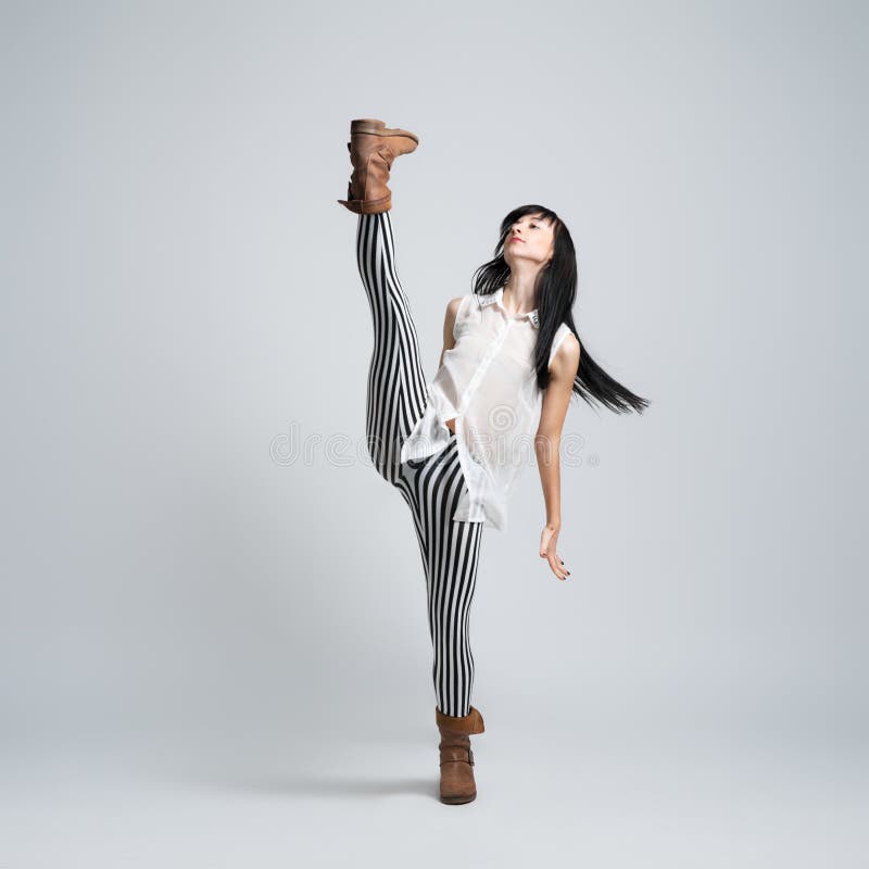 Graceful gymnast in studio stock photo. Image of balance - 38905042