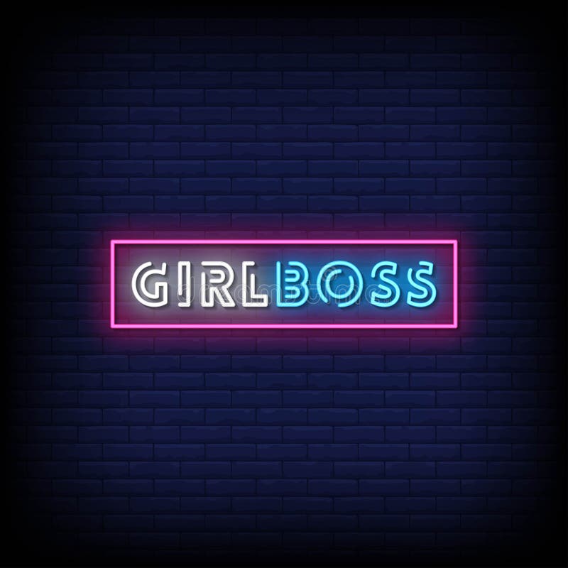 Neon Girl Boss Sign Stock Illustrations – 31 Neon Girl Boss Sign Stock ...