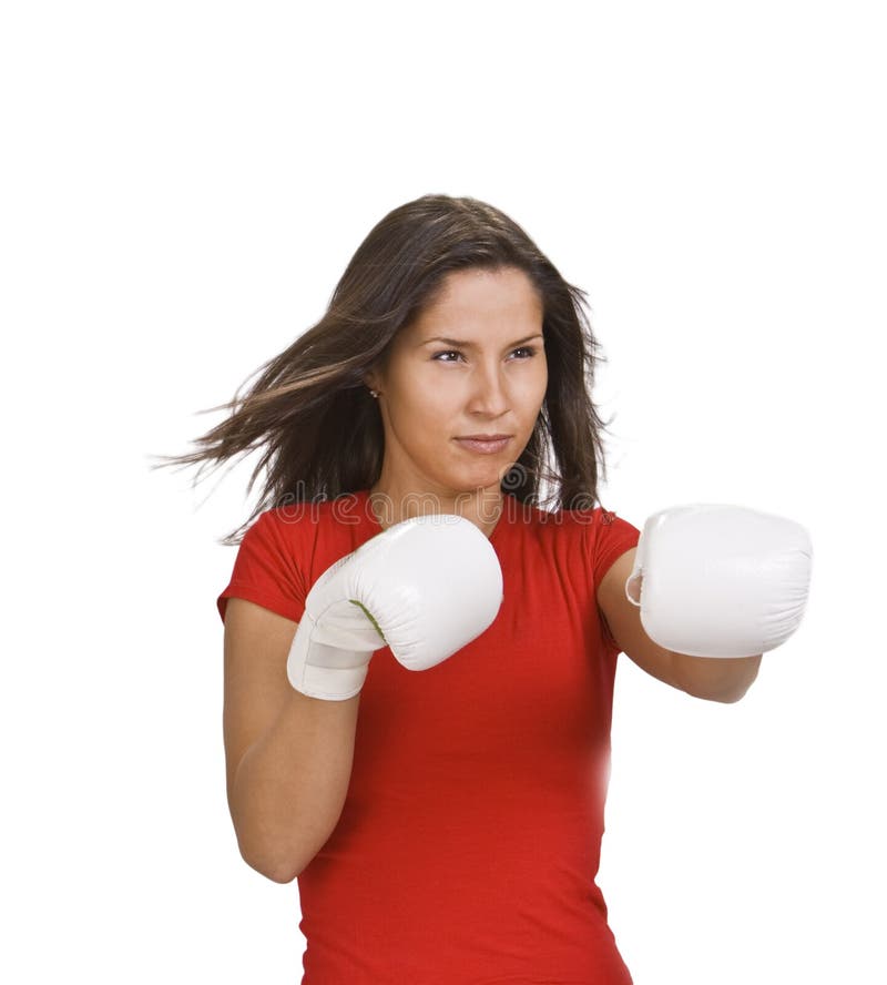 Girl boxing stock image. Image of feminine, equipment - 11437353