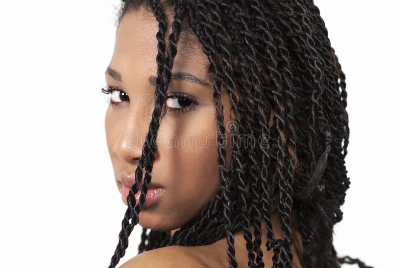 Girl with braids portrait stock photo. Image of moroccan - 40665108