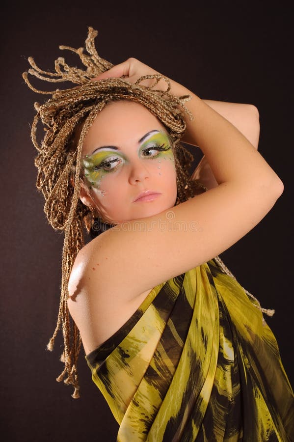 Exotic makeup stock photo. Image of luxury, extravagant - 21626558