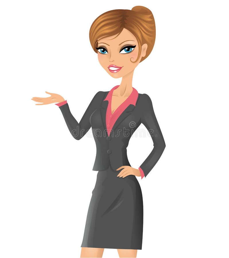 Concierge Female Suit Stock Illustrations – 55 Concierge Female Suit ...