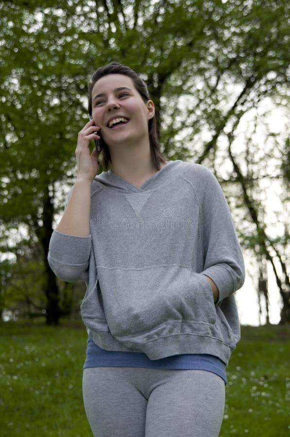 Girl call at phone stock photo. Image of beautiful, portrait - 39448454